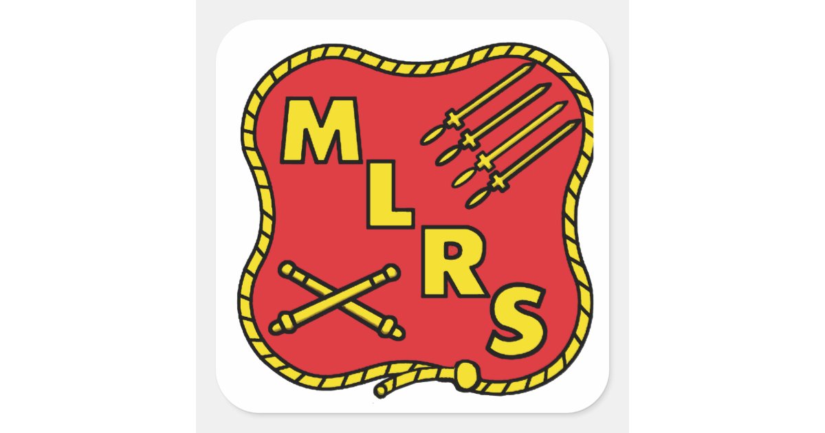 MLRS Field Artillery Square Sticker | Zazzle
