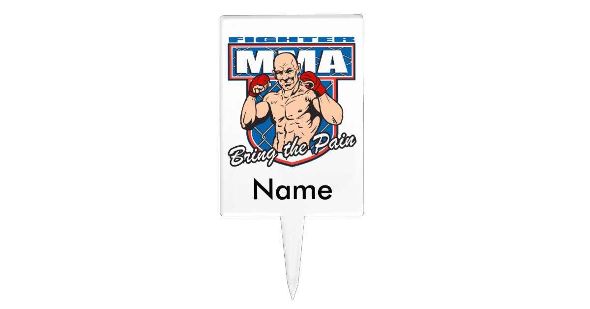MMA Fighter Cake Topper | Zazzle