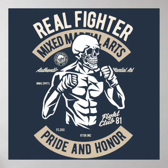 MMA Fighter poster | Zazzle