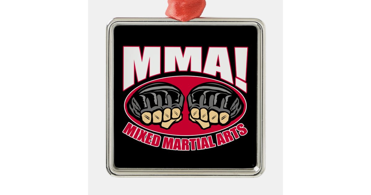 MMA Fists Metal Ornament | Zazzle