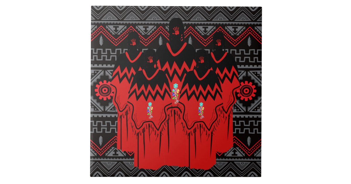 MMIW Fashion Ayasha Southwest Pattern Ceramic Tile | Zazzle