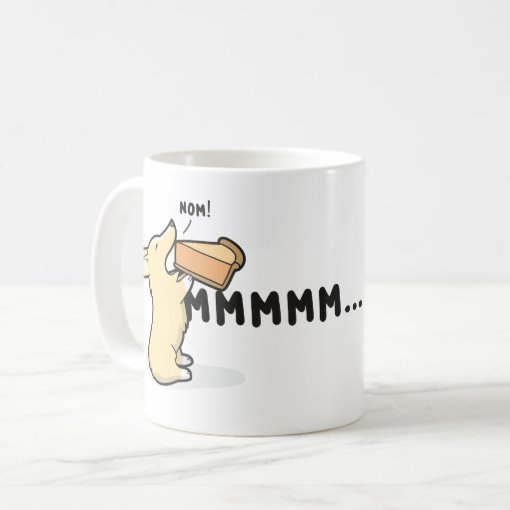 Mmm...Pie Corgi [red/white] Coffee Mug | Zazzle