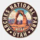 Moab Arches National Park Utah Delicate Arch Retro Classic Round ...