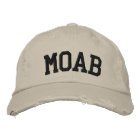 Moab Embroidered Baseball Hat | Zazzle.com