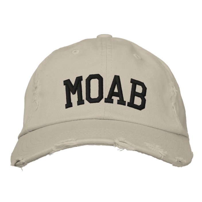 Moab Embroidered Hat | Zazzle.com