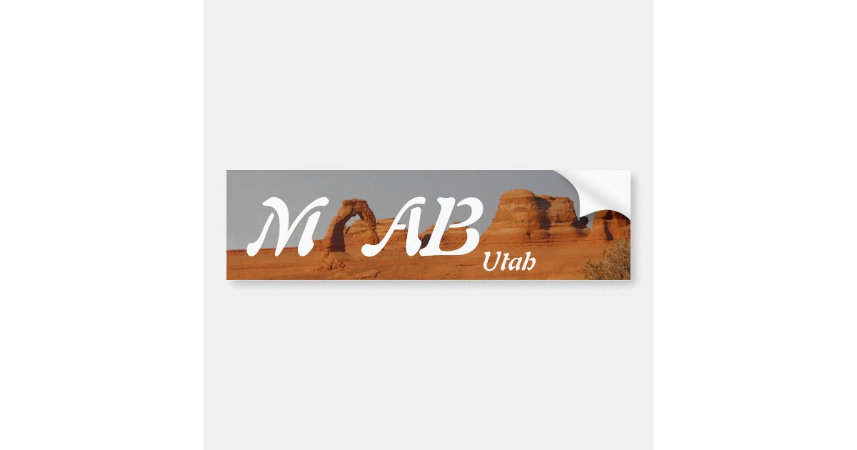 Moab, Utah Bumper Sticker | Zazzle