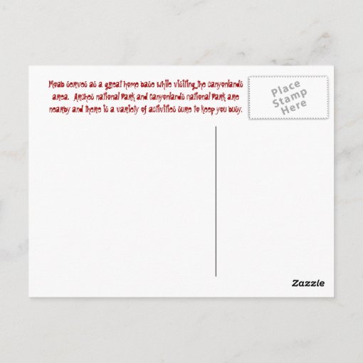 Moab, Utah Postcard | Zazzle