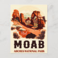Moab Utah Vintage Sunset Arches Adventure Outdoors Postcard | Zazzle
