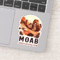 Moab Utah Vintage Sunset Arches Adventure Outdoors Sticker | Zazzle
