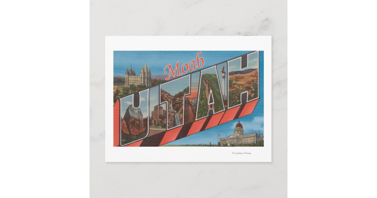 Moab, UtahLarge Letter ScenesMoab, UT Postcard | Zazzle