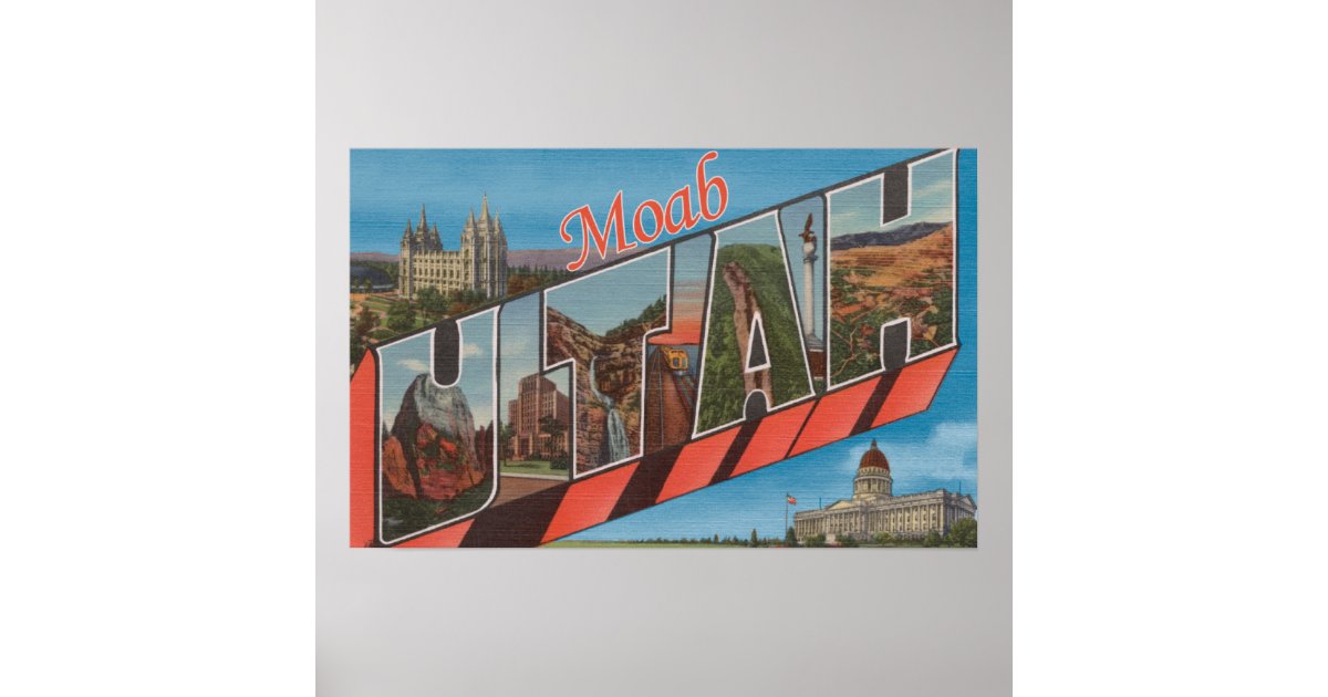 Moab, UtahLarge Letter ScenesMoab, UT Poster | Zazzle