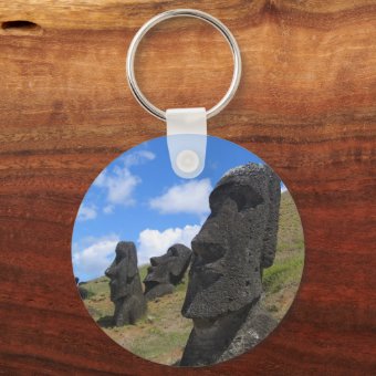 Moai on Easter Island Keychain | Zazzle