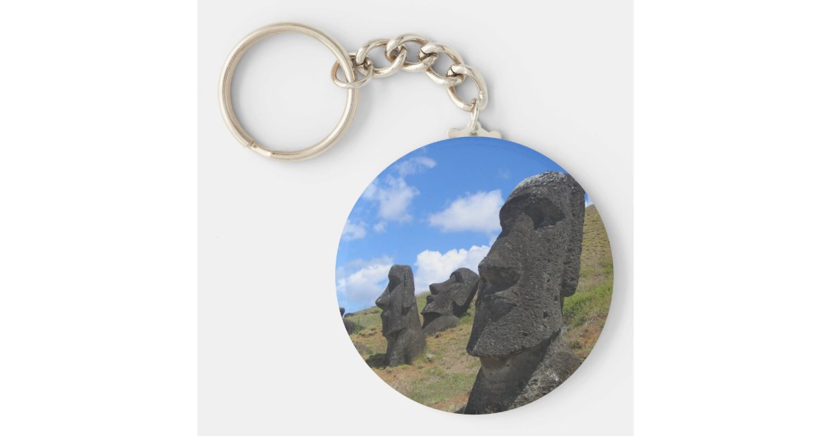 Moai on Easter Island Keychain | Zazzle.com