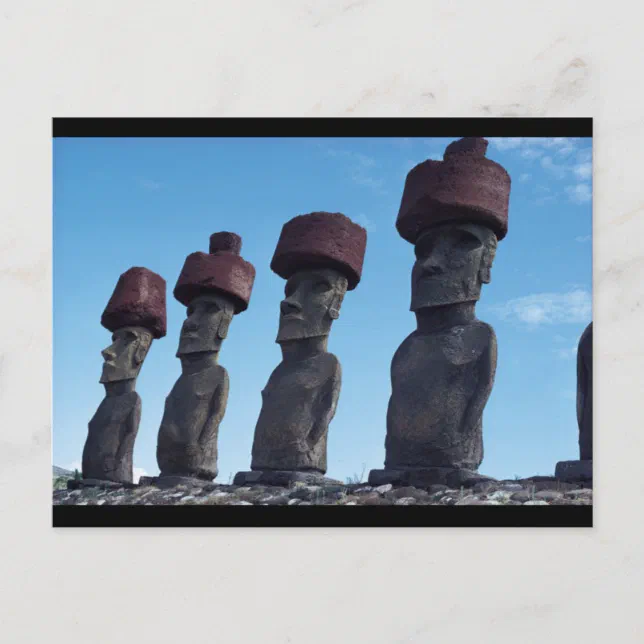 Moai Statues Postcard | Zazzle