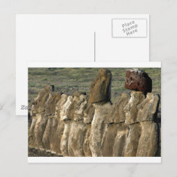 Moai statues Rapa Nui (Easter Island) Postcard | Zazzle