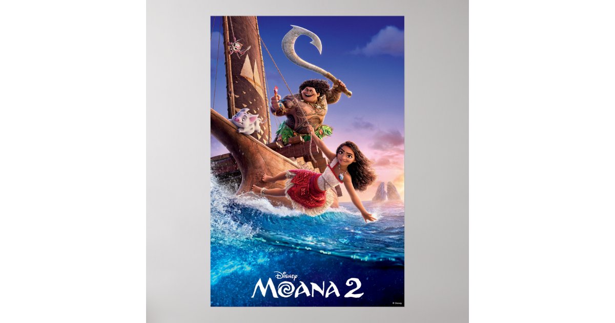 Moana 2 Theatrical Art Poster | Zazzle