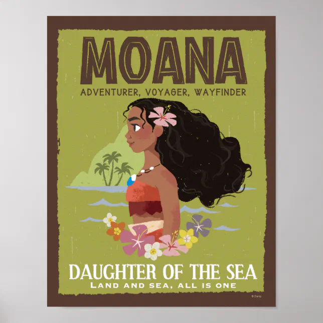 Moana | Adventurer, Voyager, Wayfinder Poster | Zazzle