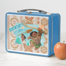 Moana | Adventures In Oceania Metal Lunch Box | Zazzle