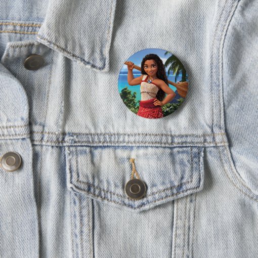 Moana Born to Voyage Button | Zazzle