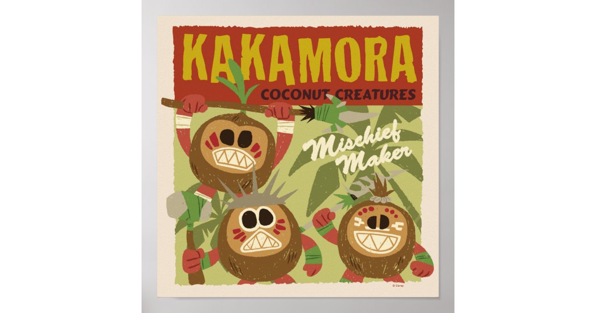 Moana | Kakamora - Coconut Creatures Poster | Zazzle