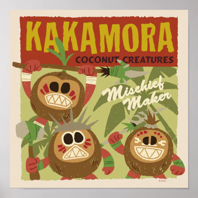 Moana | Kakamora - Coconut Creatures Poster | Zazzle
