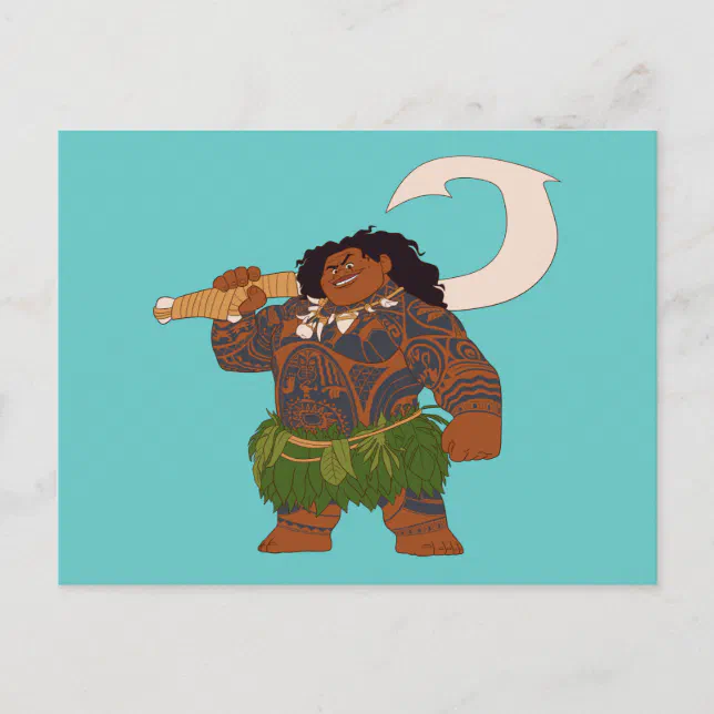 Moana | Maui - Hook Has The Power Postcard | Zazzle