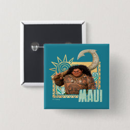 Moana | Maui - Original Trickster Pinback Button | Zazzle