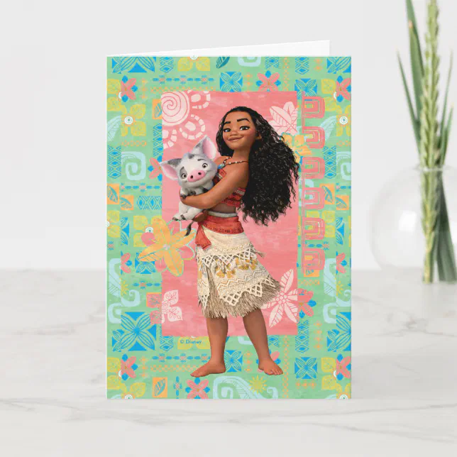 Moana | Pacific Island Girl Card | Zazzle