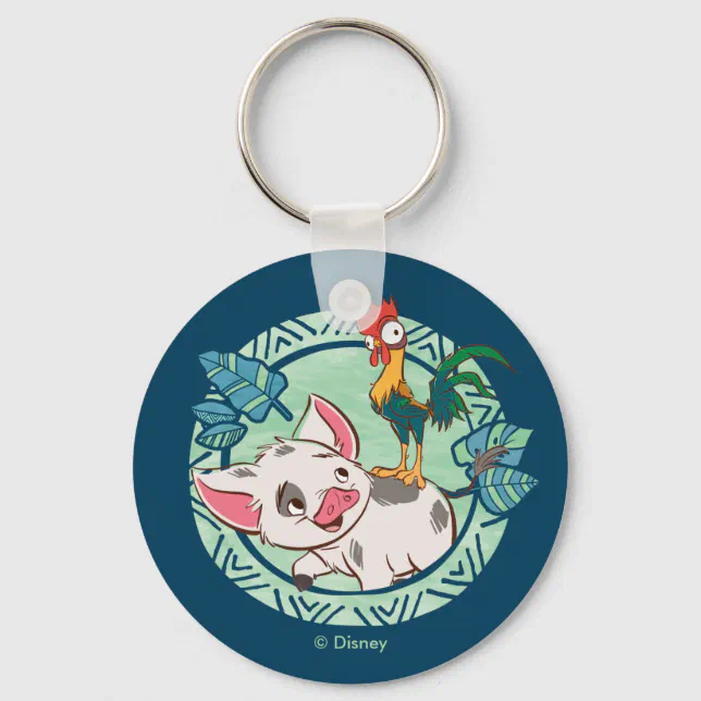 Moana | Pua & Heihei Voyagers Keychain | Zazzle