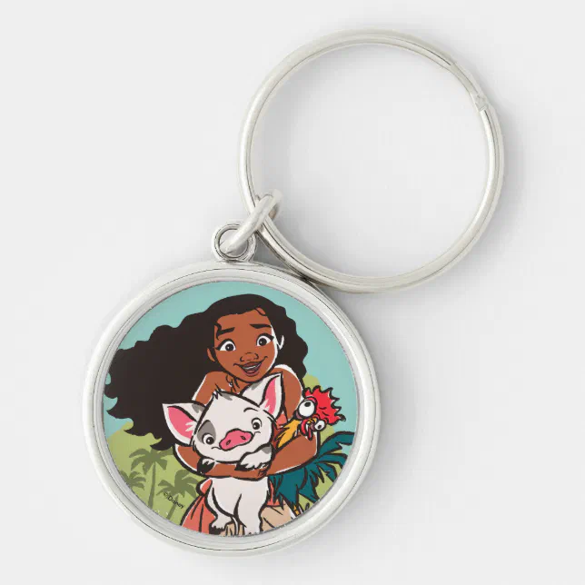 Moana | Pua & Heihei - Voyagers Keychain | Zazzle