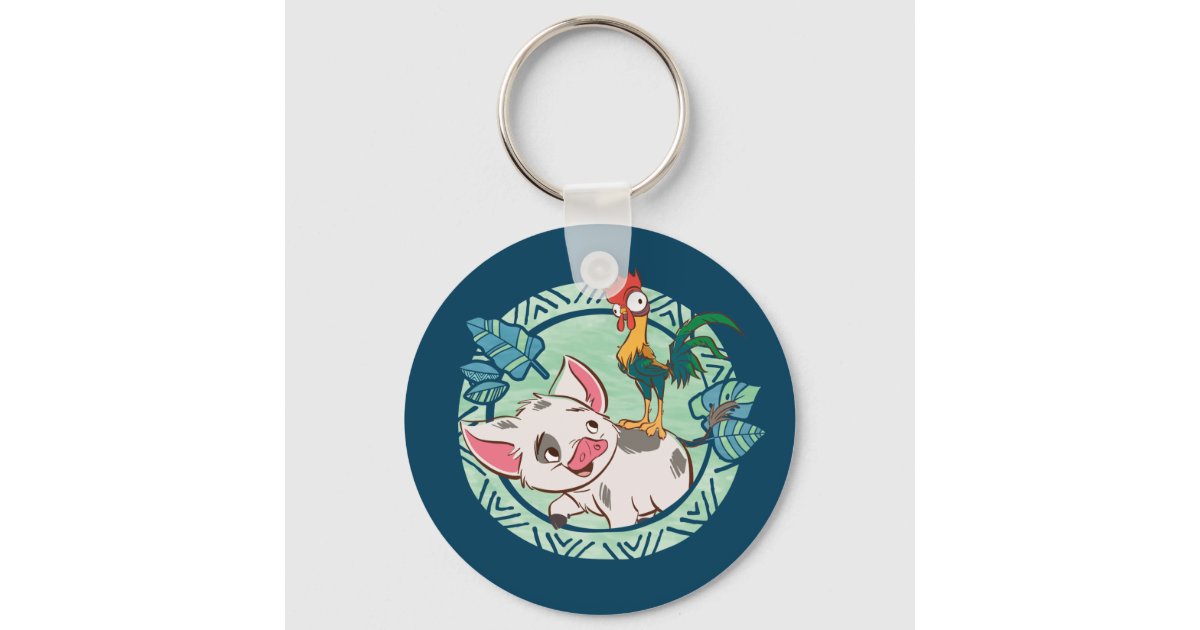 Moana | Pua & Heihei Voyagers Keychain | Zazzle