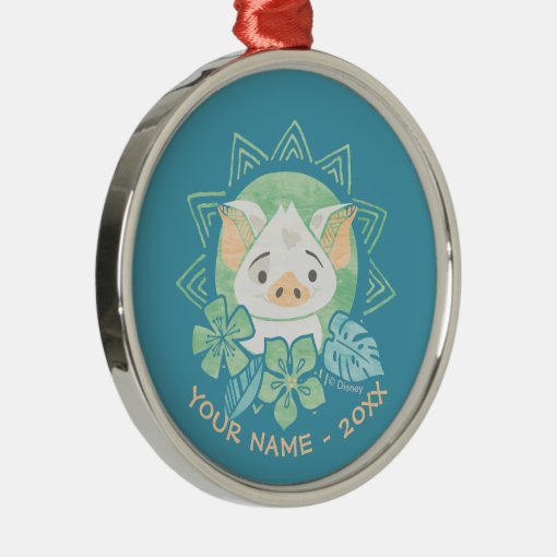 Moana | Pua - Not For Eating Metal Ornament | Zazzle