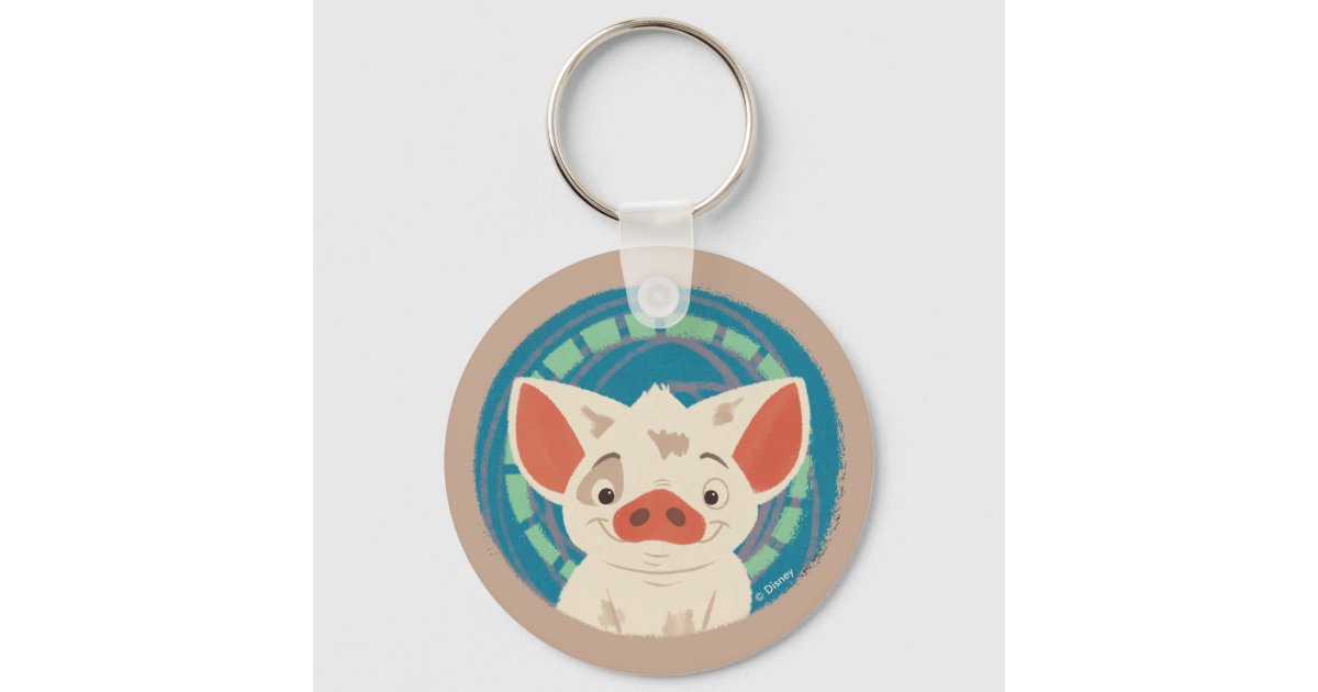 Moana | Pua The Pig Keychain | Zazzle
