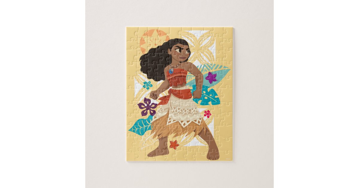 Moana Ready For Adventure Jigsaw Puzzle | Zazzle Moana Ready For Adventure Jigsaw Puzzle | Zazzle