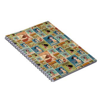 Moana | Retro Poster Pattern Notebook | Zazzle