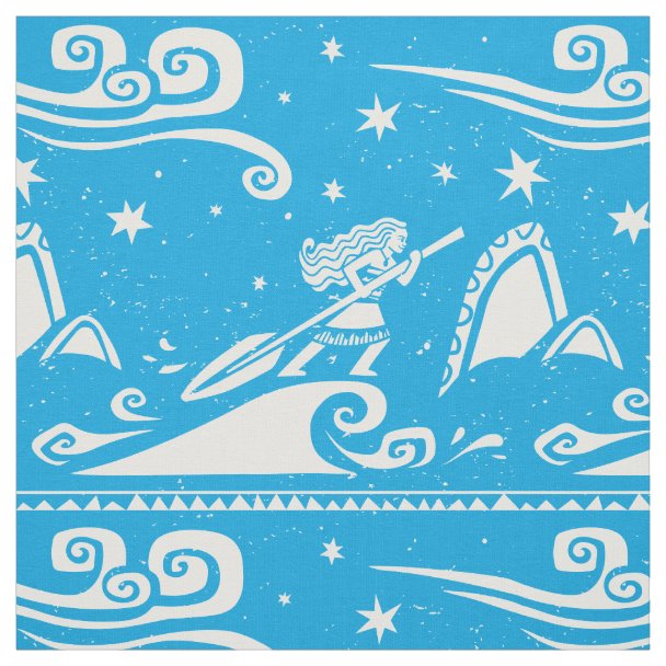 Moana | Maui - Shape Shifter Pattern Fabric | Zazzle