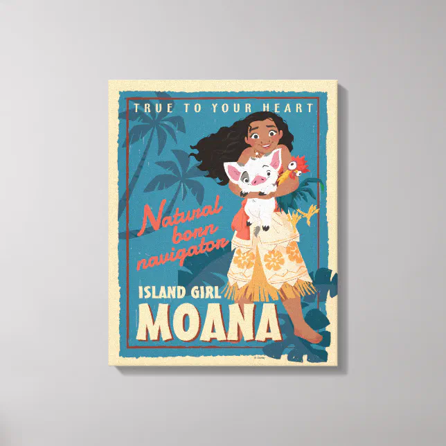 Moana | True to Your Heart Canvas Print | Zazzle