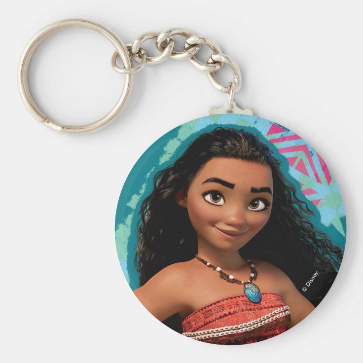 Moana | Vintage Island Girl Keychain | Zazzle
