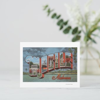 Mobile, Alabama (River Scene) Postcard | Zazzle