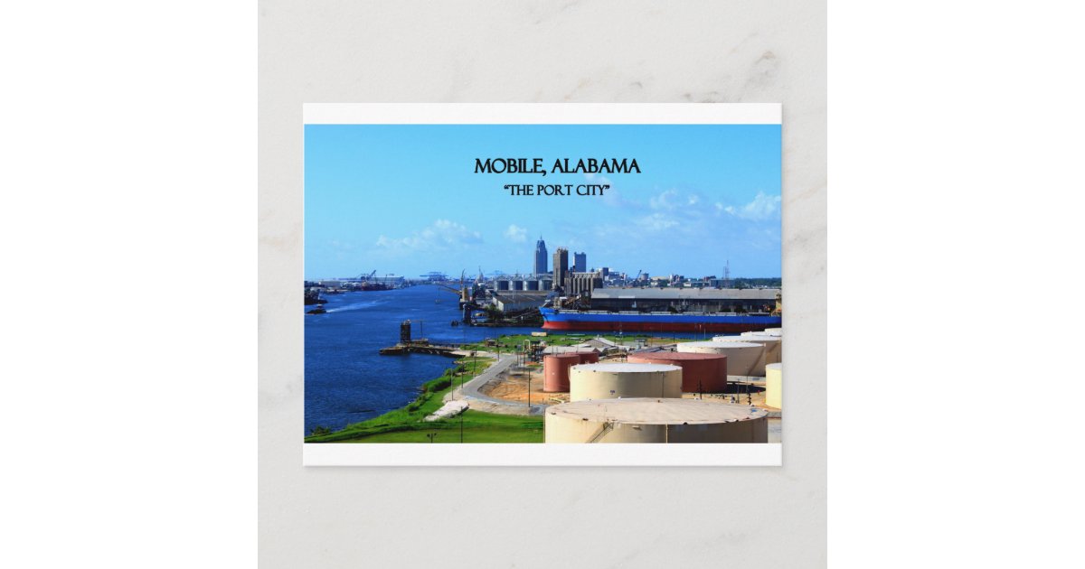 MOBILE, ALABAMA - The Port City Postcard | Zazzle