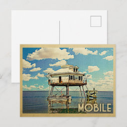 Mobile Alabama Vintage Travel Postcard | Zazzle