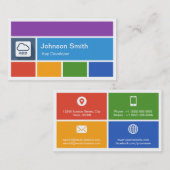 Mobile App Developer - Creative Modern Metro Style Business Card | Zazzle