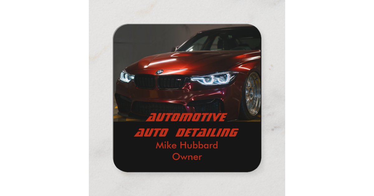 Mobile Auto Detailing Service Business Card | Zazzle