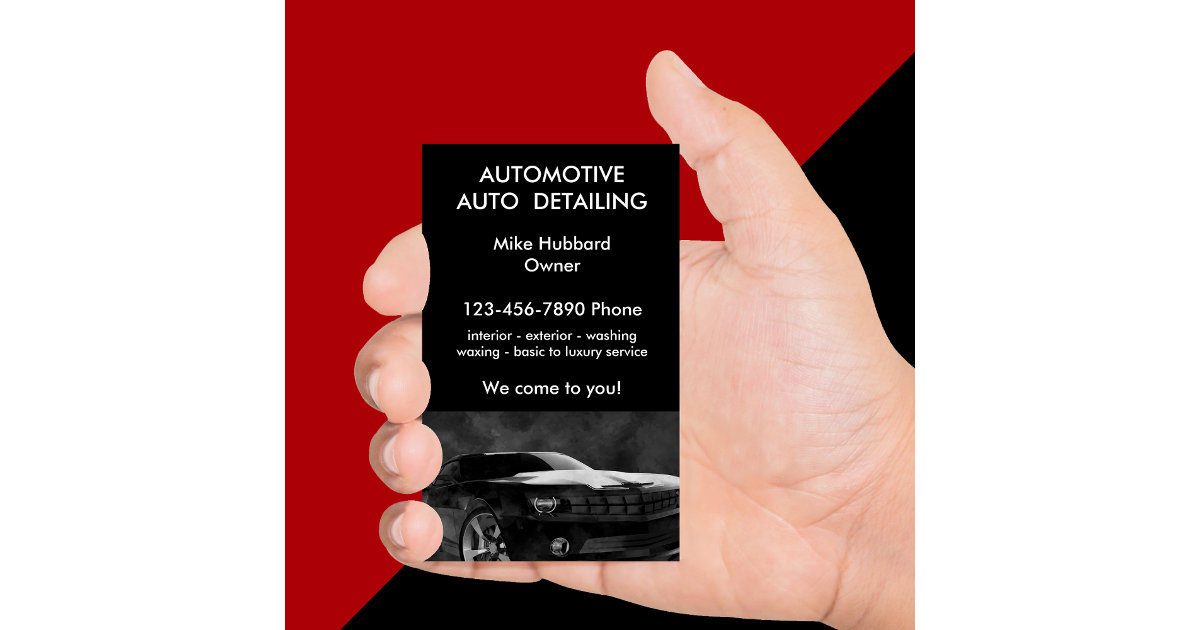 Mobile Auto Detailing Service Business Card | Zazzle