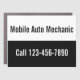Mobile Auto Mechanic Black and White Promotional Car Magnet | Zazzle