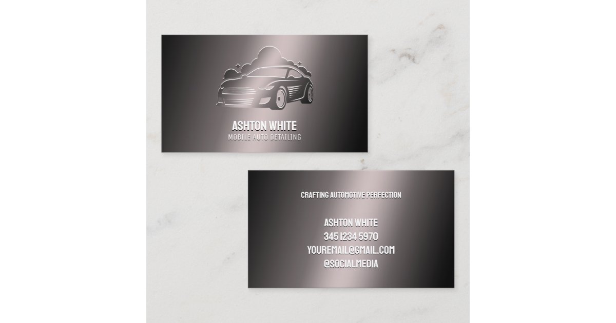 Mobile Car Detail Business Card | Zazzle