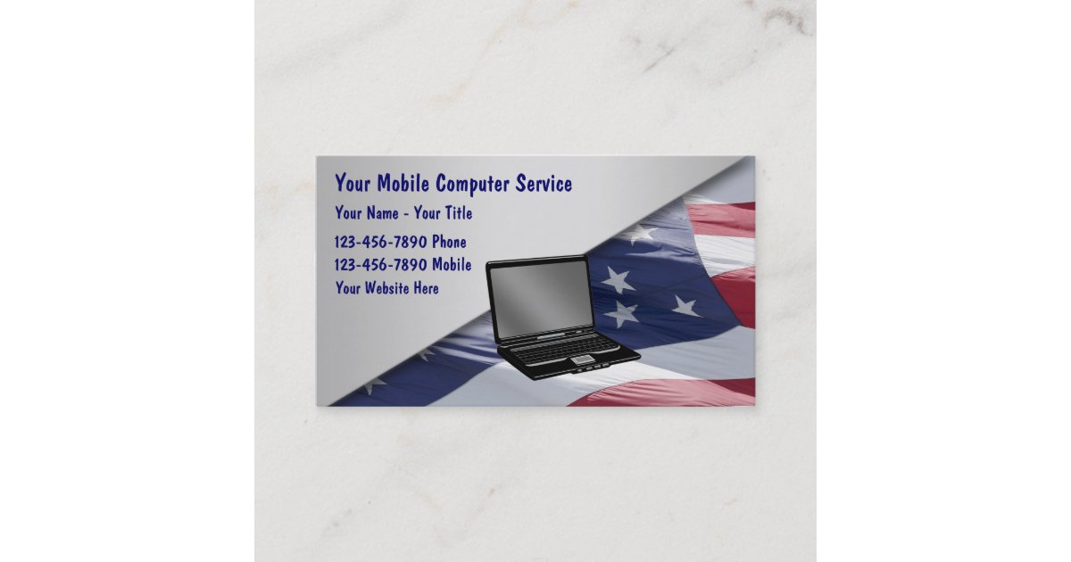 Mobile Computer Repair Business Cards | Zazzle