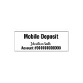 Mobile Deposit Signature Name Bank Account Number Self-inking Stamp ...