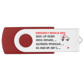 Mobile Emergency Medical Info (Personalized) Flash Drive | Zazzle