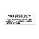 Mobile For Deposit Only Basic Personal Account Self-inking Stamp ...